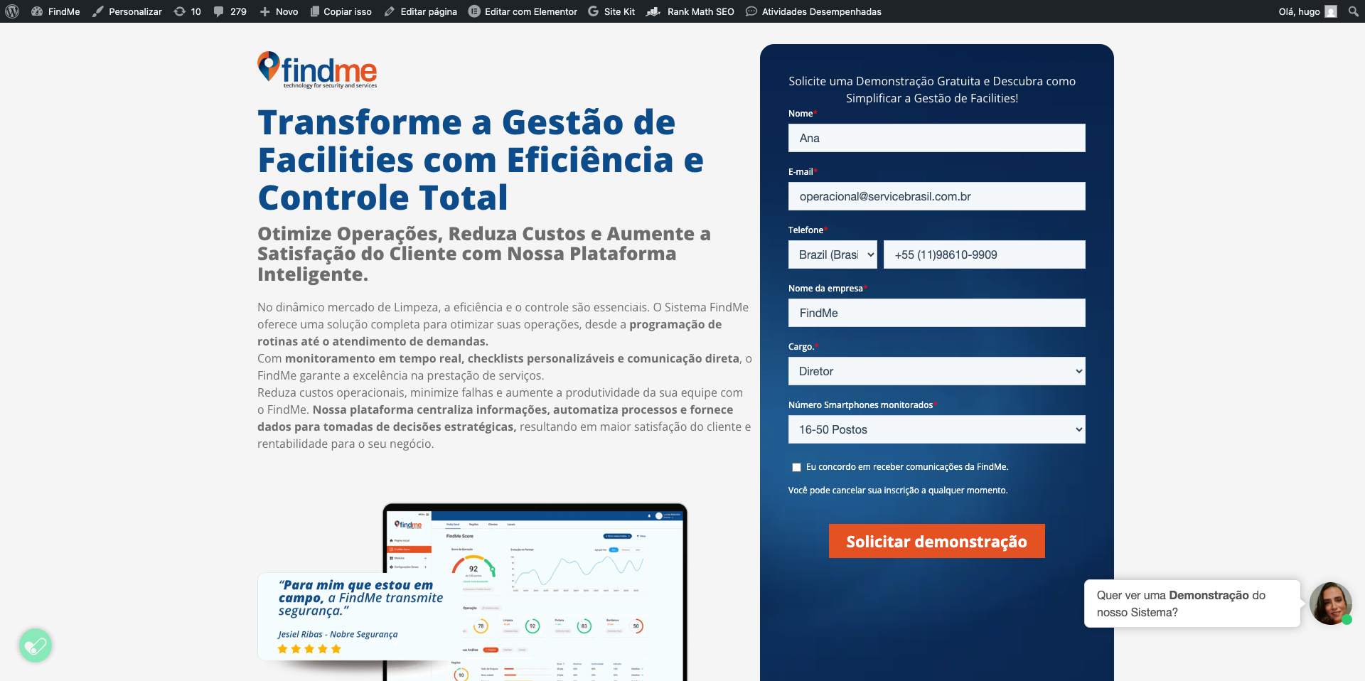 Gestão de Facilities - FindMe